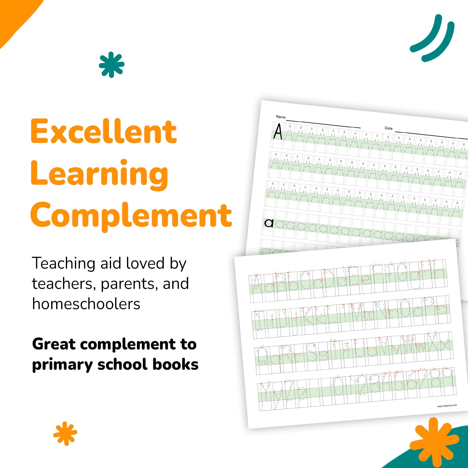 Snapklik.com : Channies Easy Peasy Alphabet Handwriting Workbook + 2 ...