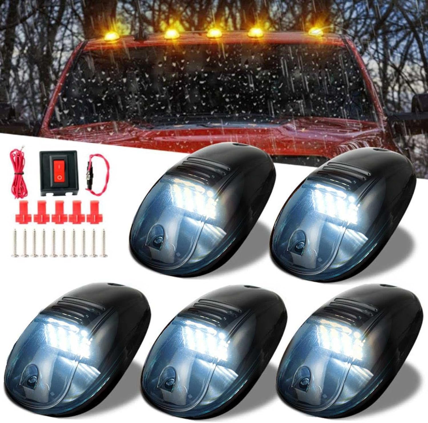 Amazon.com: YeeKeniO No Drill Cab Lights, Wireless Cab Lights for Truck ...