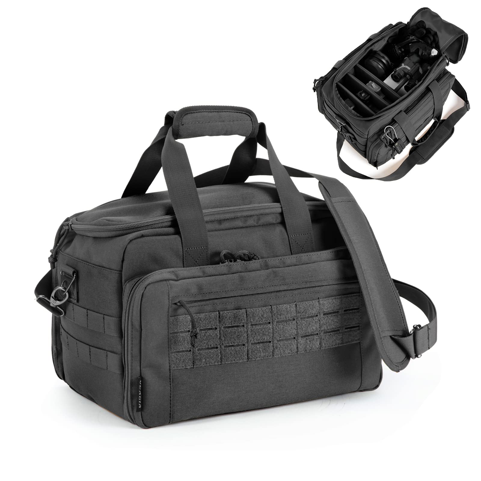 VEAGIA Pistol range bag Gun bag Pistol case Gun case Magazine Lockable ...
