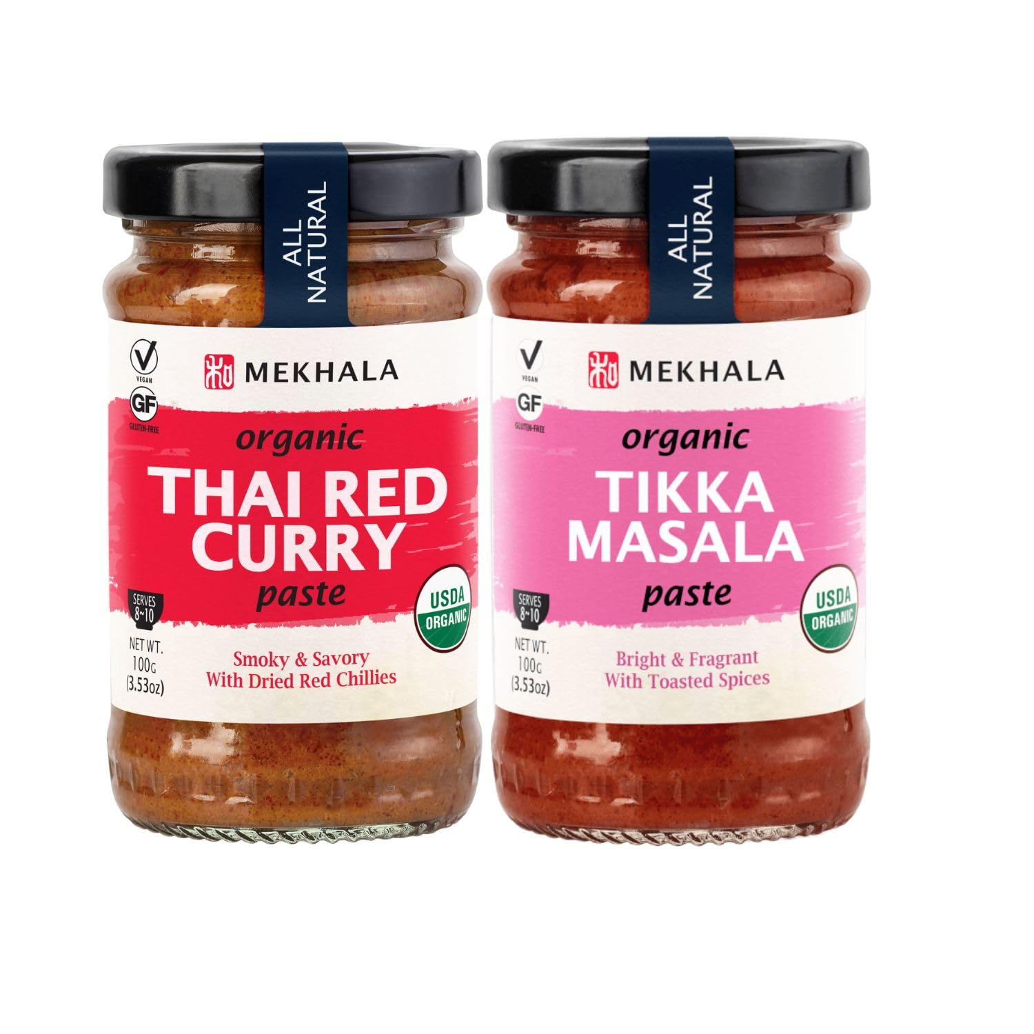 Amazon.com : Mekhala Organic Gluten-Free Thai Red Curry Paste (3.53oz ...