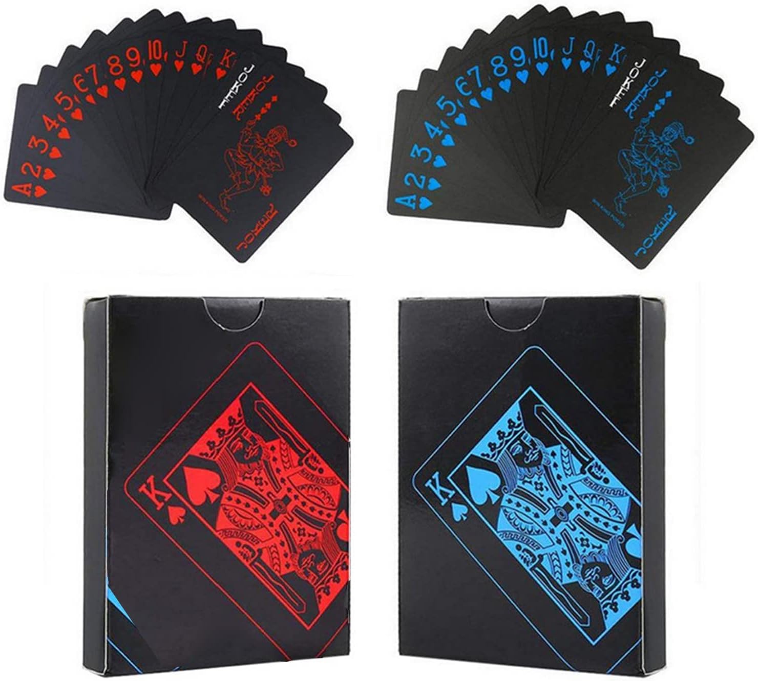 LLF Luxury 24K Gold Foil Poker Playing Cards Deck Carta de Baralho with ...