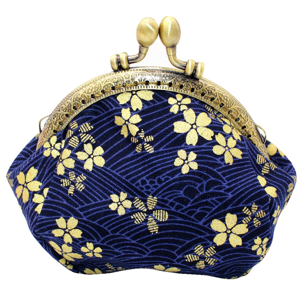 Amazon.com: Cherry Blossom Pattern Change Purse Purse Vintage Storage ...