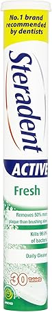 Steradent Active Plus Fresh Denture Cleaning Tablets : Amazon.co.uk ...
