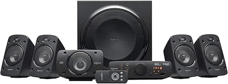 Logitech Z906 5.1 Sistema de Audio con Sonido Envolvente THX, Certificado Dolby&DTS, 500 W RMS ...