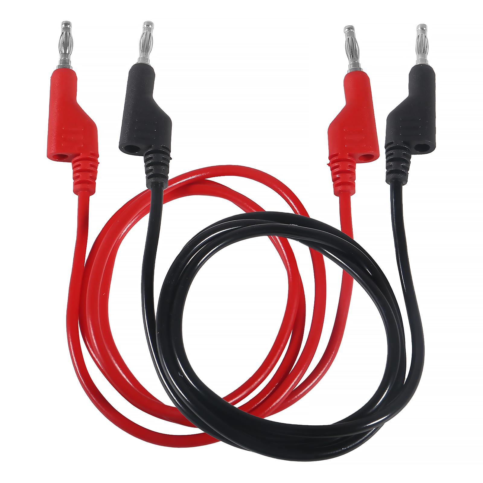 Snapklik.com : 2pcs Multimeter Test Leads Banana Plug To Banana Plug ...