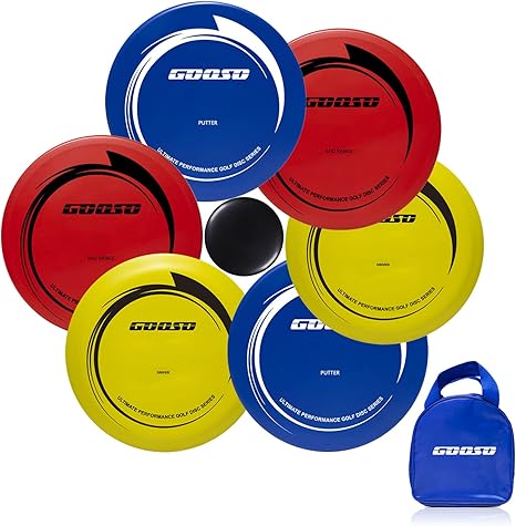Amazon.com: GOOSO Disc Golf Set - Driver, Mid-Range and Putter Discs ...