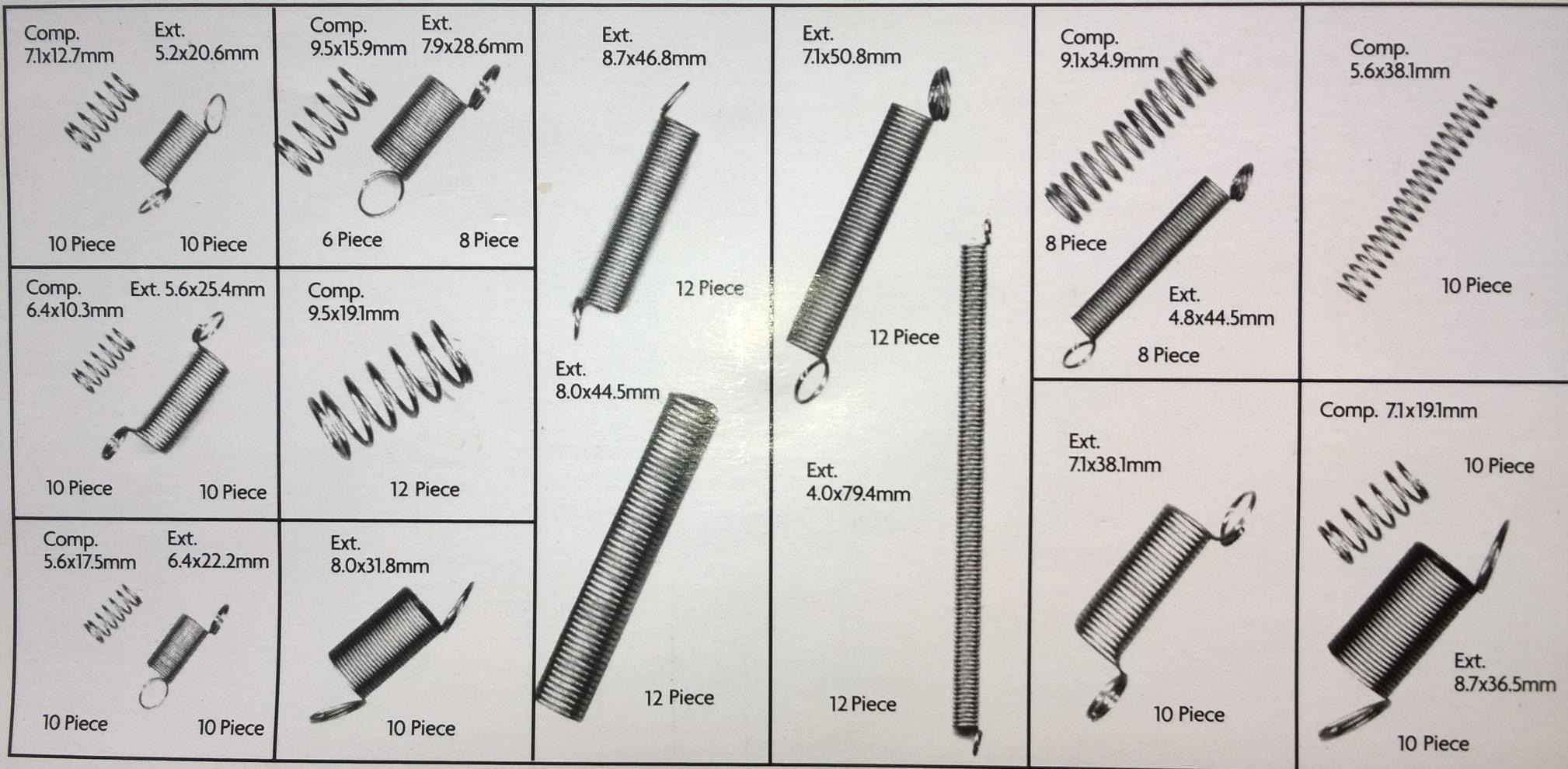 Hilka 79552020 Spring Assortment, 200 Piece : Amazon.co.uk: DIY & Tools