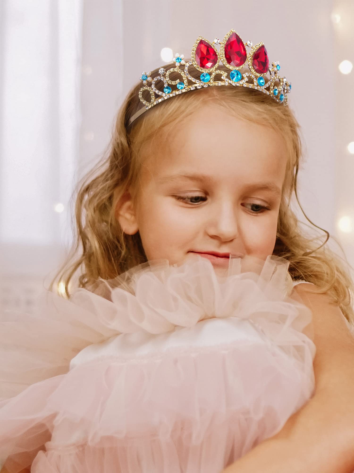 Snapklik.com : Elena Tiara For Girls, Avalor Princess Crown, Red ...