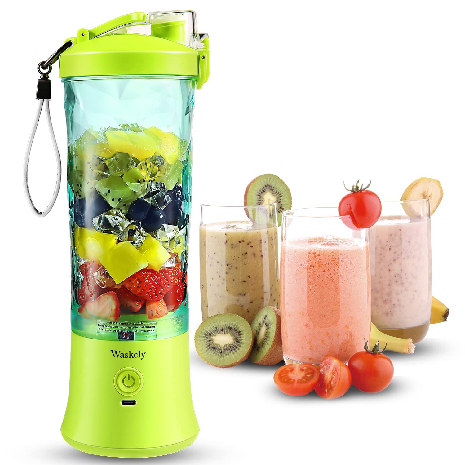 Amazon.com: Portable Blender 20 Oz, Personal Size Blender for Shakes ...