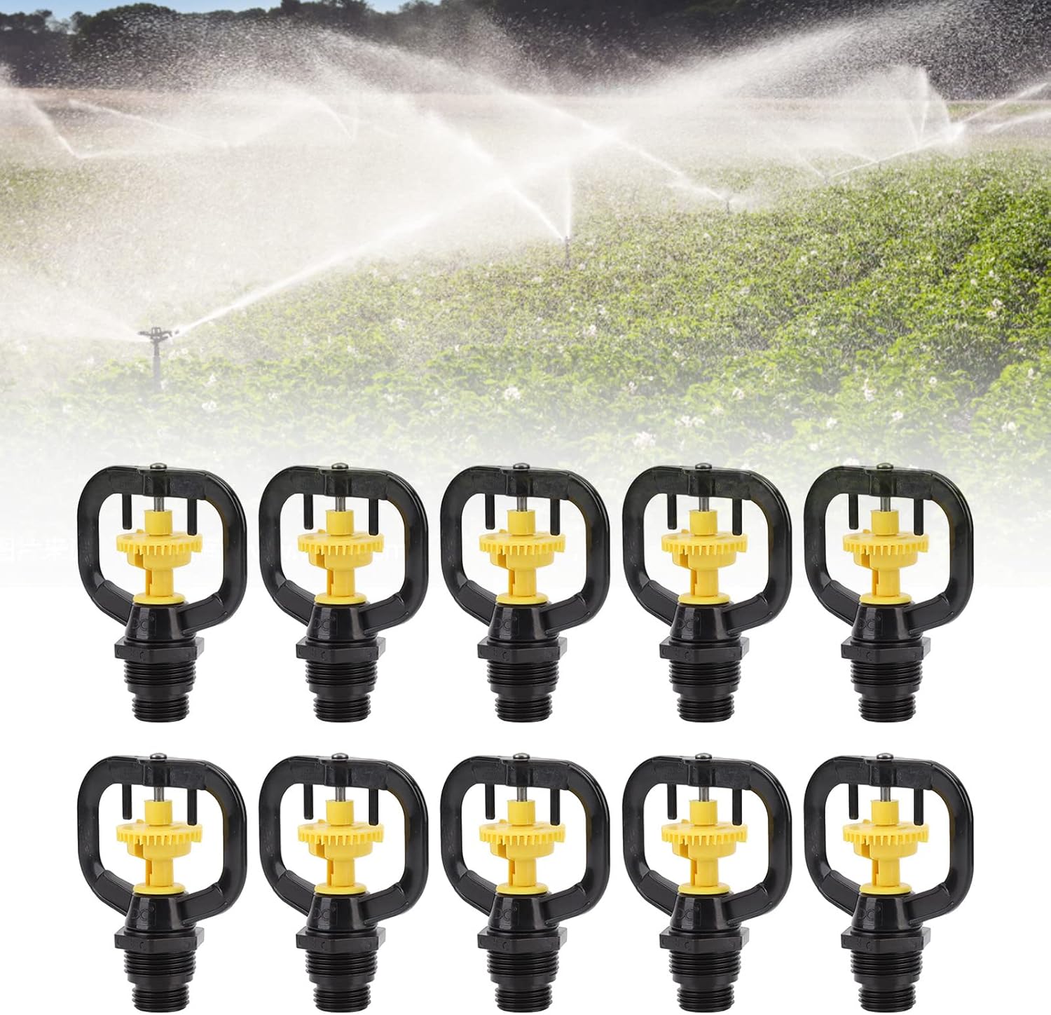 Amazon.com : plplaaoo 10PCS Butterfly Rotating Sprinkler, Refraction ...