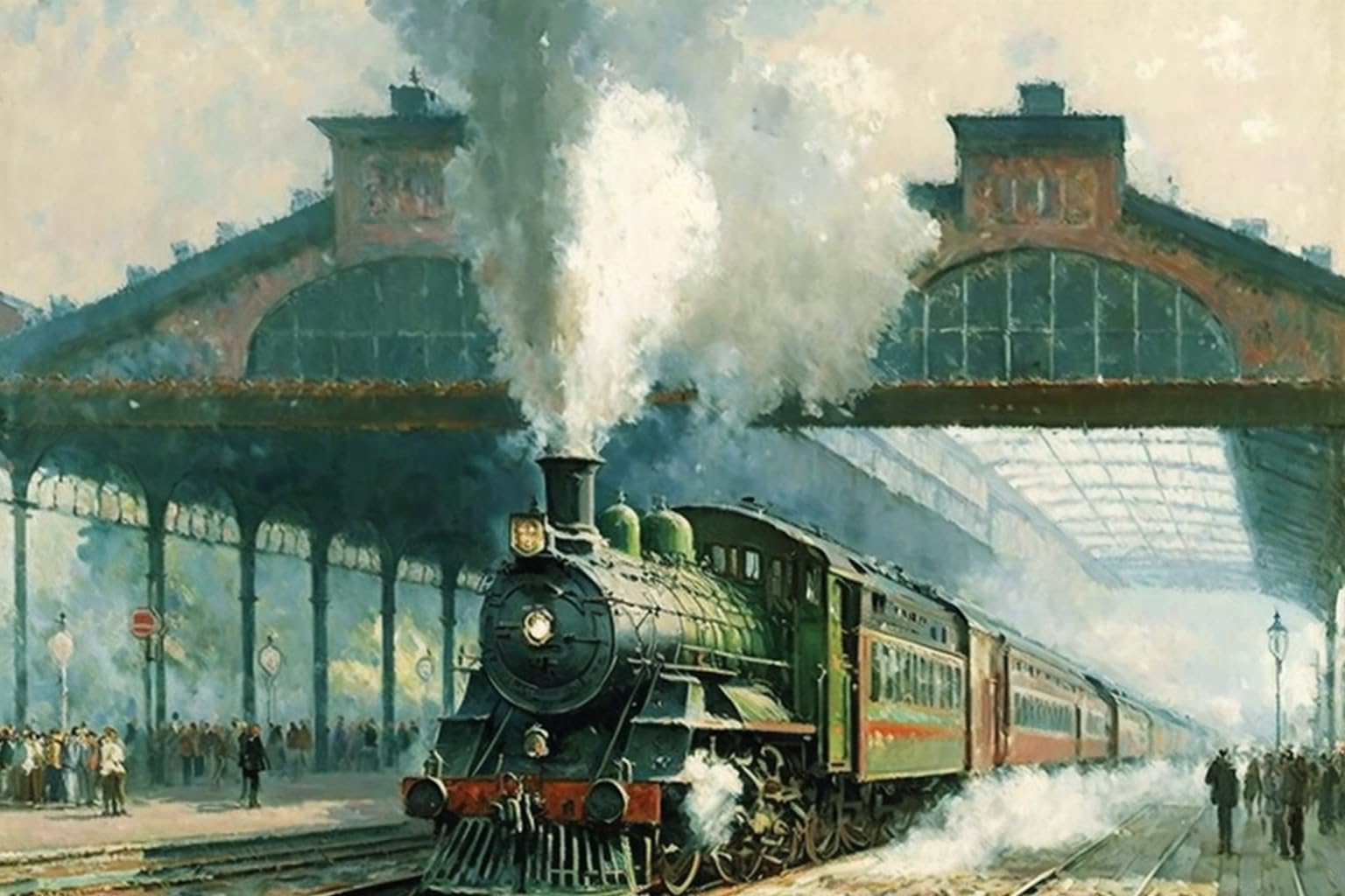 Vintage Train Station Decor