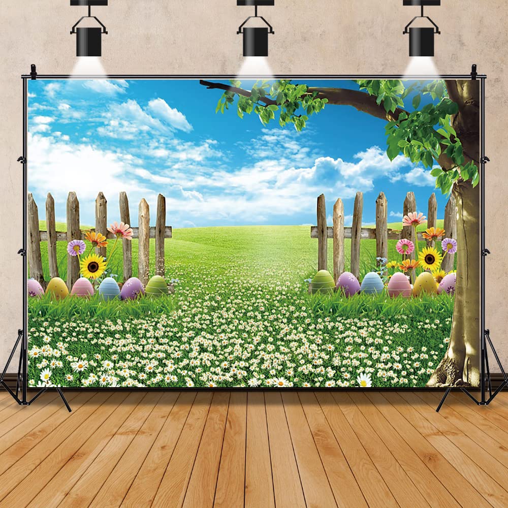 Amazon.com : Spring Grassland Backdrop Yeele 10x8ft White Cloud Blue ...