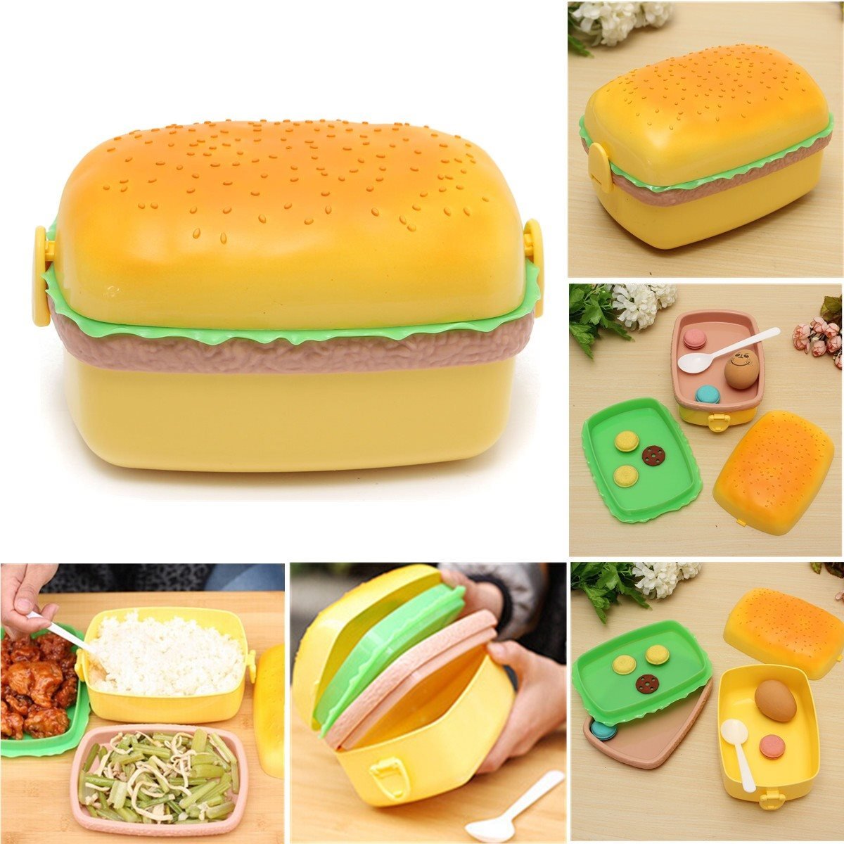 Buy Burger Lunch Box Online at Low Prices in India - Amazon.in