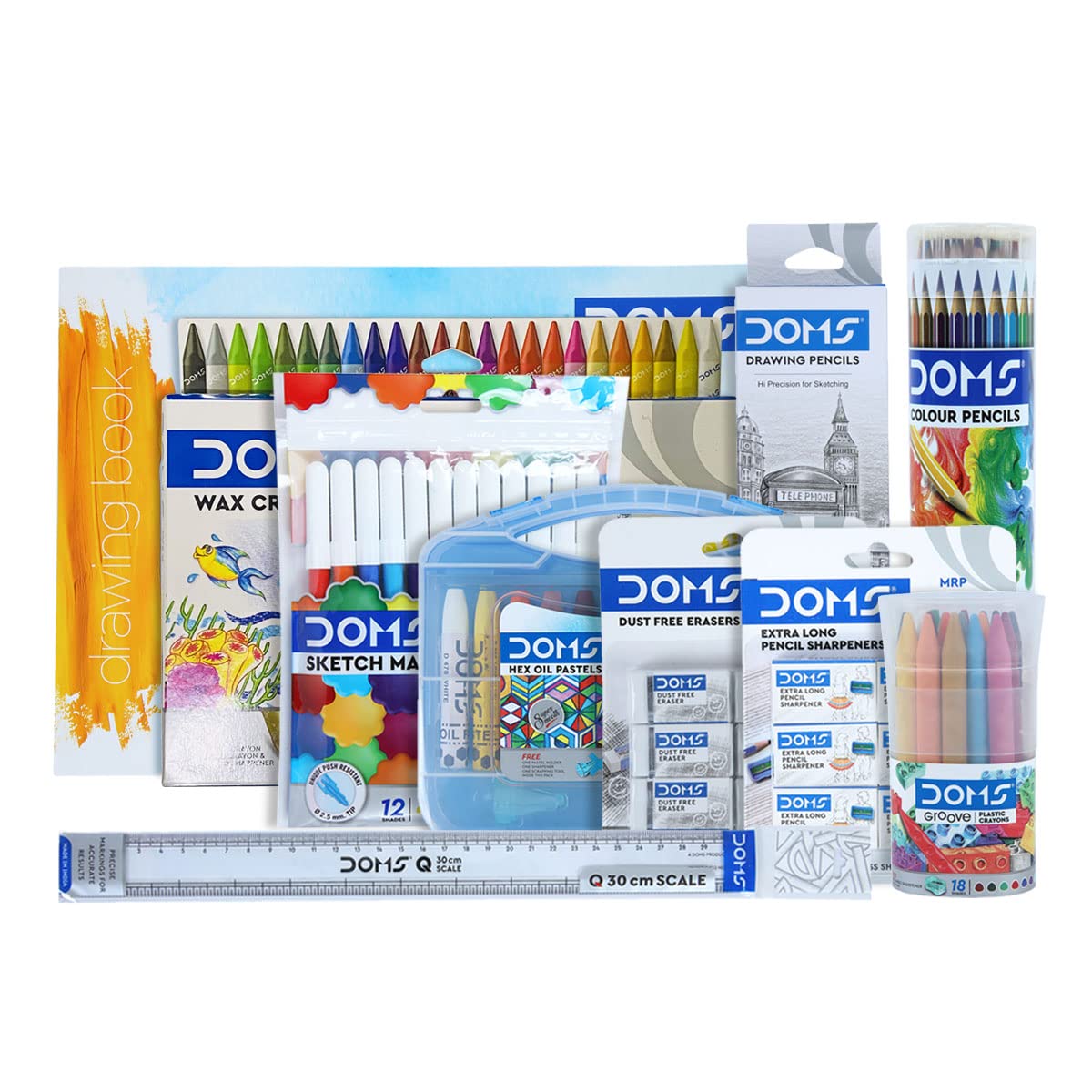 Doms Colouring Smart Kit Mega Gift Pack Colouring Set Kids | Desertcart ...