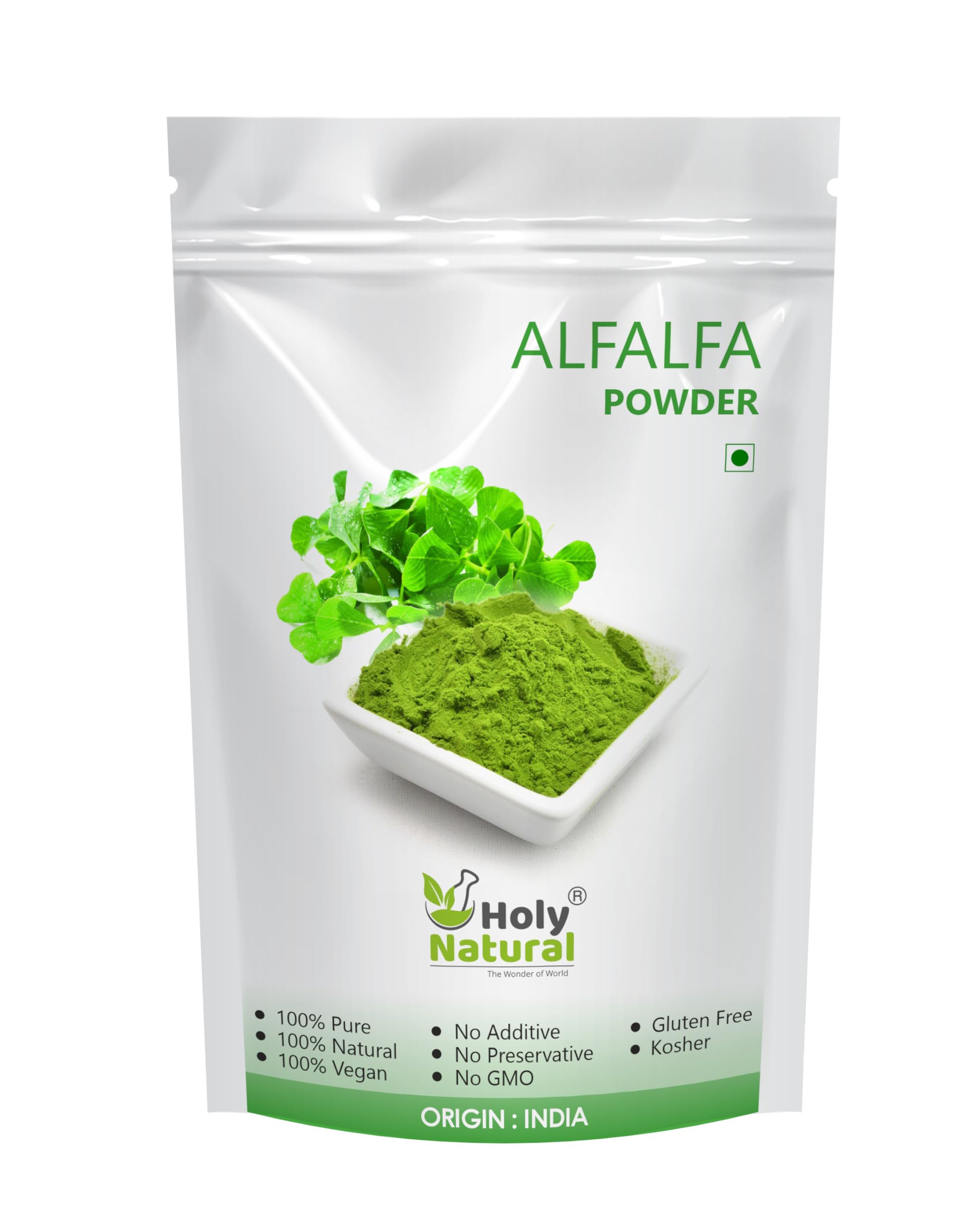 Buy Holy Natural Alfalfa Powder - 200gm | Medicago sativa, Lucerne ...