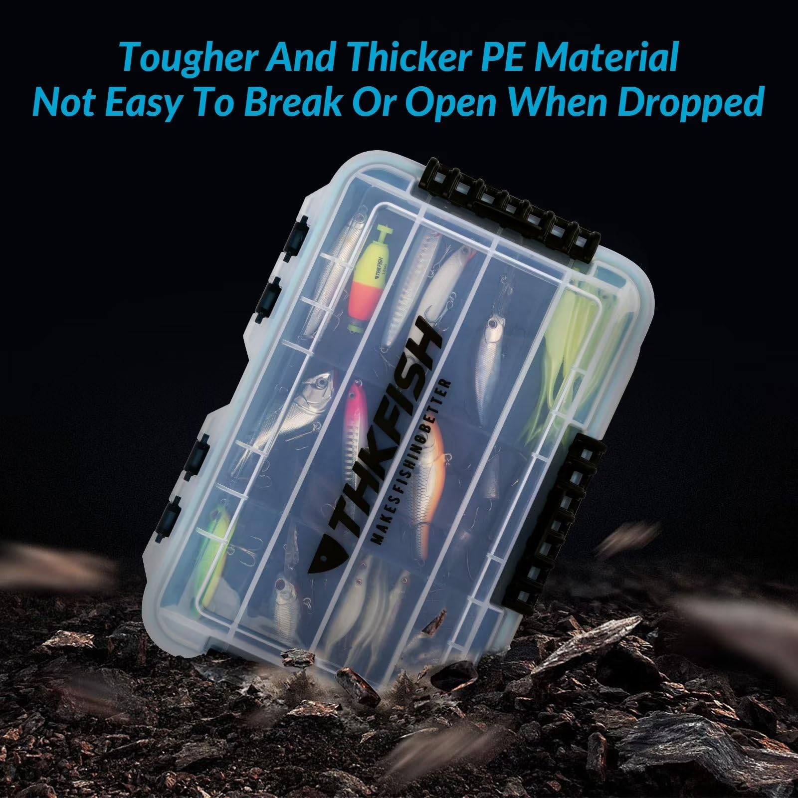 Snapklik.com : THKFISH Fishing Tackle Box 3700 Tackle Tray Floating ...
