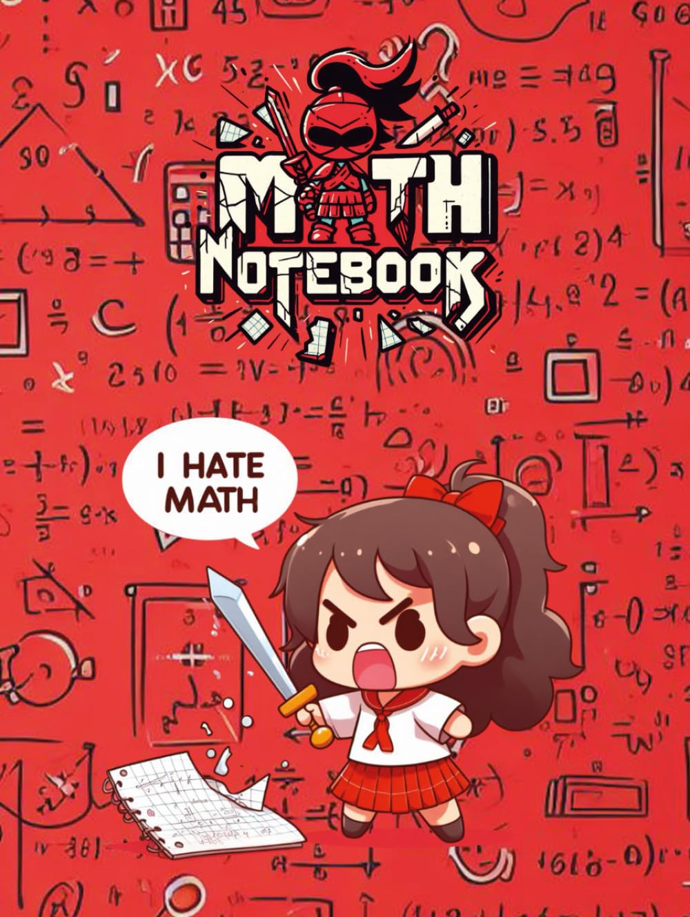 Math Notebook: A4, 170 páginas, interior cuadriculas perfecto para ...