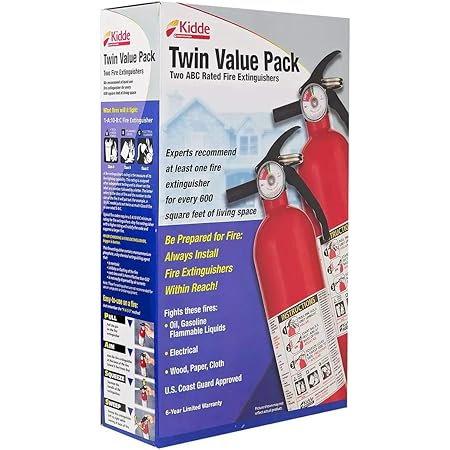 Kidde Multipurpose Fire Extinguishers, 2 Pack, Red - Amazon.com