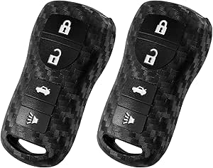Amazon.com: WORCAS 2 Pcs Key Fob Cover Case Compatible with Nissan 350Z ...