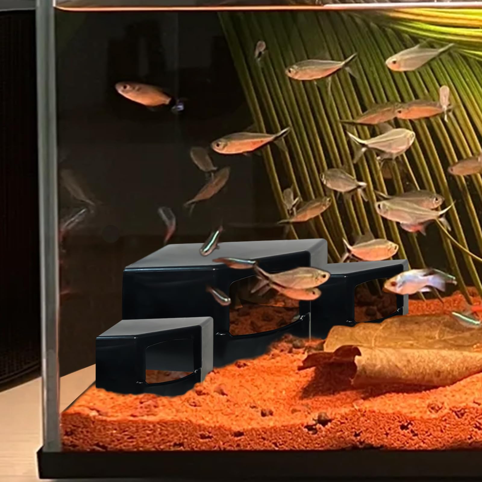 Snapklik.com : Aquarium Corner Cave Hide Axolotl Cichlid Cave Fish Tank ...