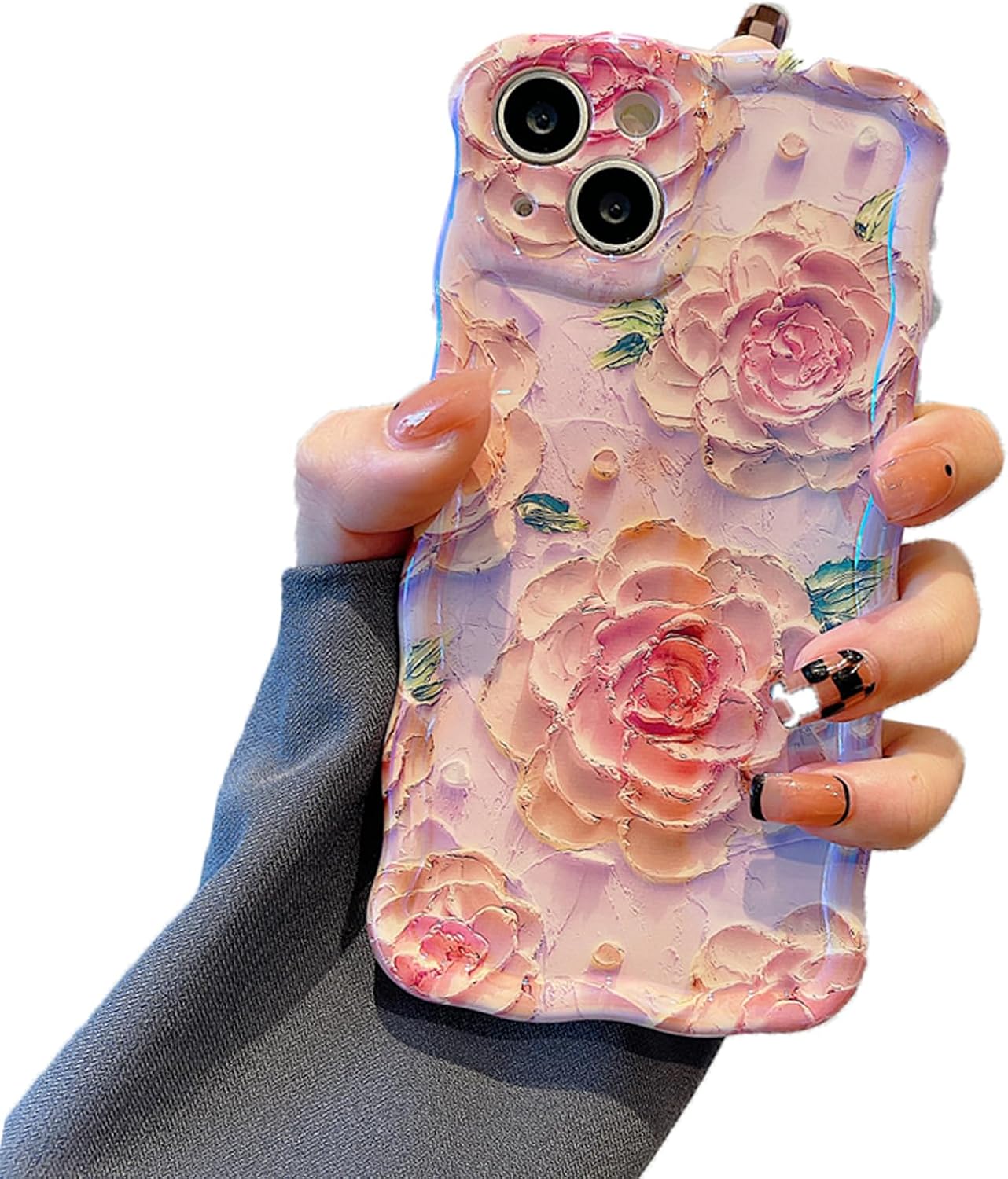Amazon.com: QLTYPRI Case for iPhone 12 Pro Max, Colorful Retro Oil ...