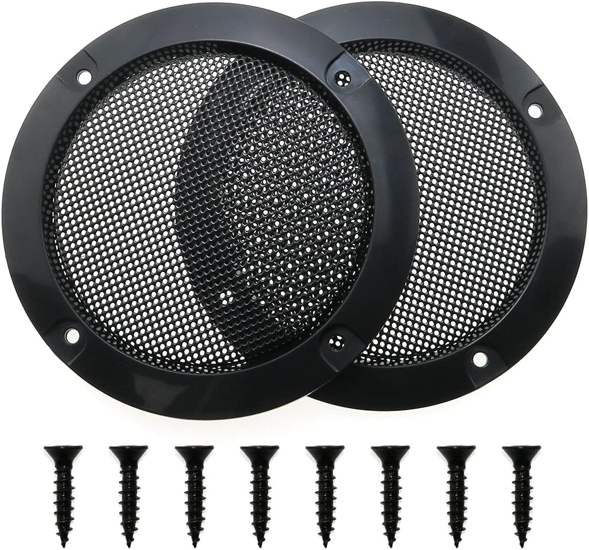 Amazon.com: MEETOOT 2pcs Cold Rolled Steel Loudspeaker Net Cover 3 ...