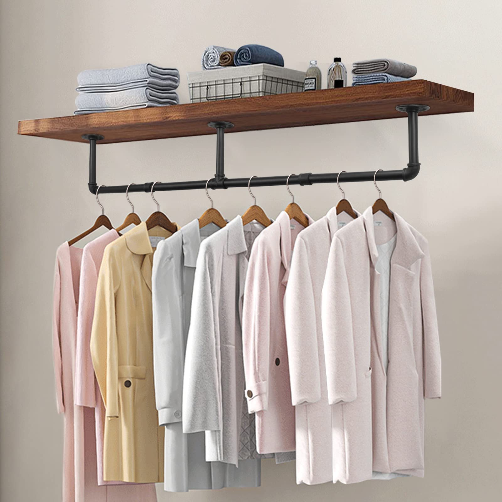 Snapklik.com : Livabber Industrial Pipe Clothes Rack, Heavy Duty ...