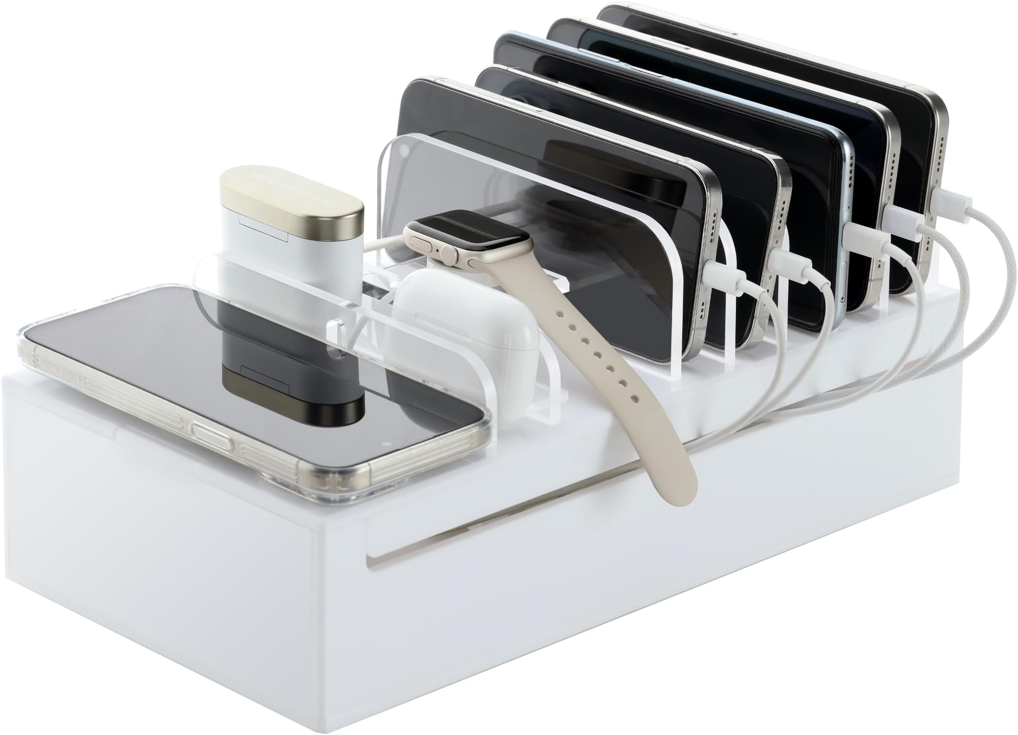 Amazon.com: SANRUI Acrylic Charging Station Rack for iPhone,Apple Watch ...