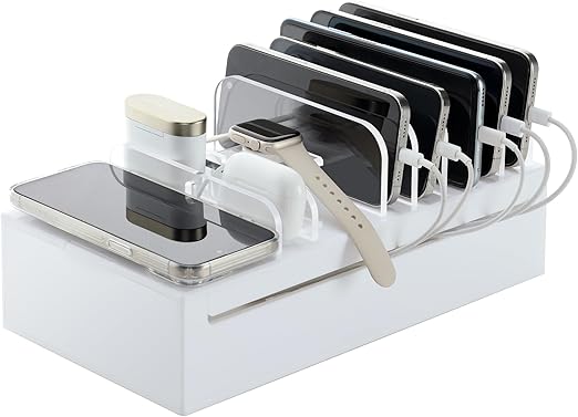 Amazon.com: SANRUI Acrylic Charging Station Rack for iPhone,Apple Watch ...