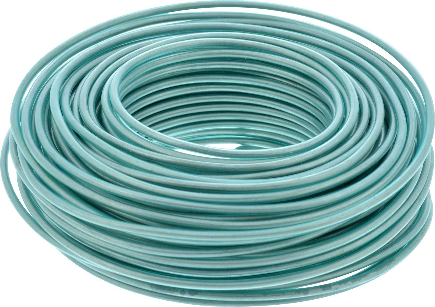 The Hillman Group 123115 18 Plastic Coated Wire, 1-Pack,Teal Plastic ...