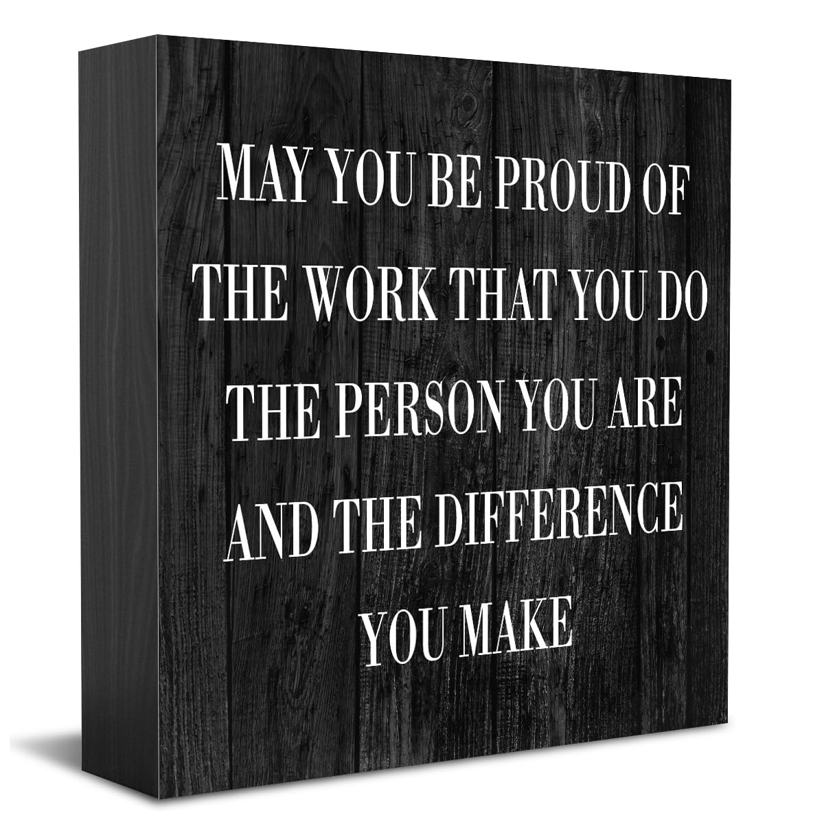 Snapklik.com : Inspirational Desk Decor Wooden Box Sign Thank You ...