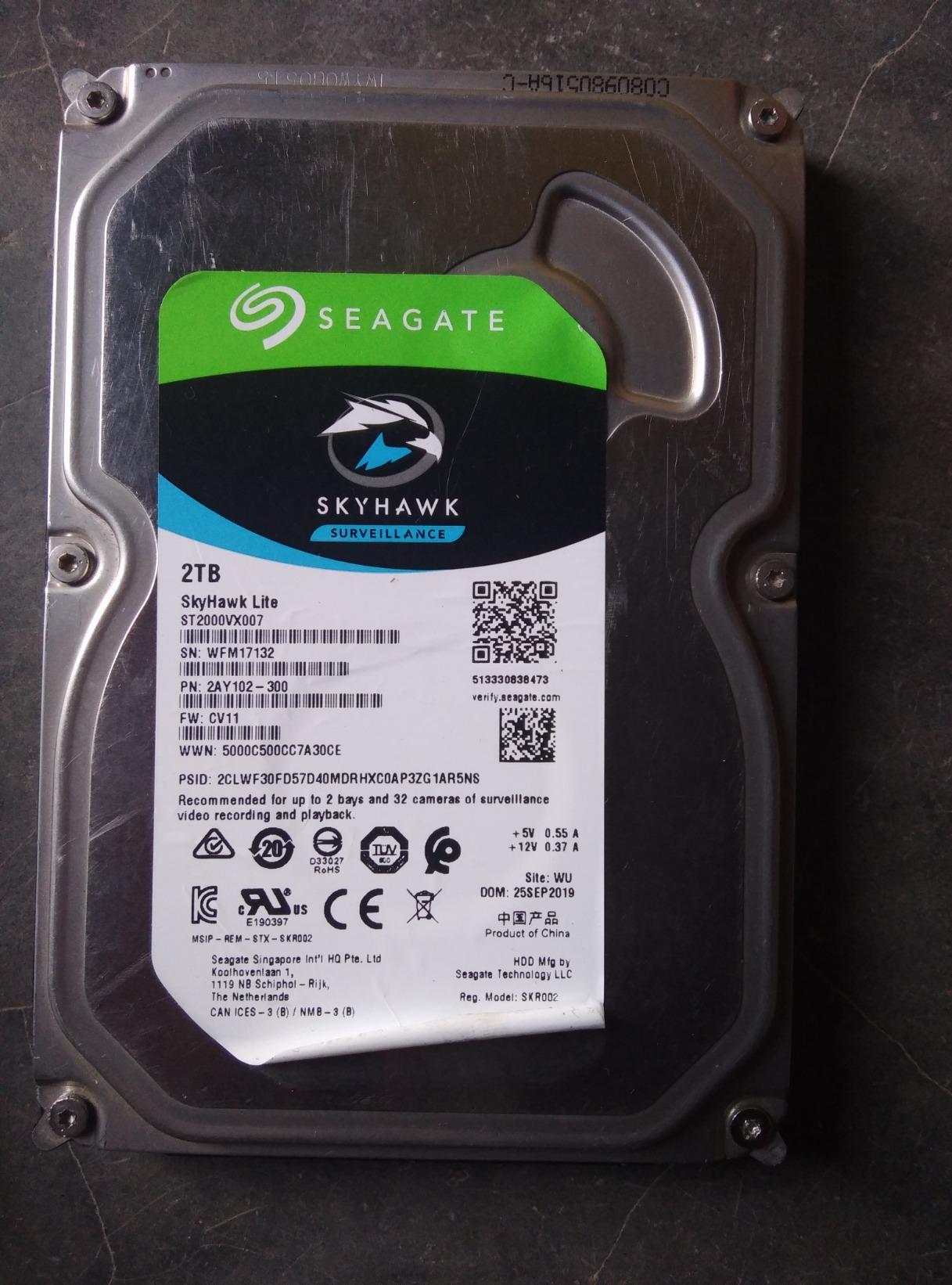 Amazon.in: Buy Seagate Skyhawk Lite 2TB Surveillance Internal Hard ...