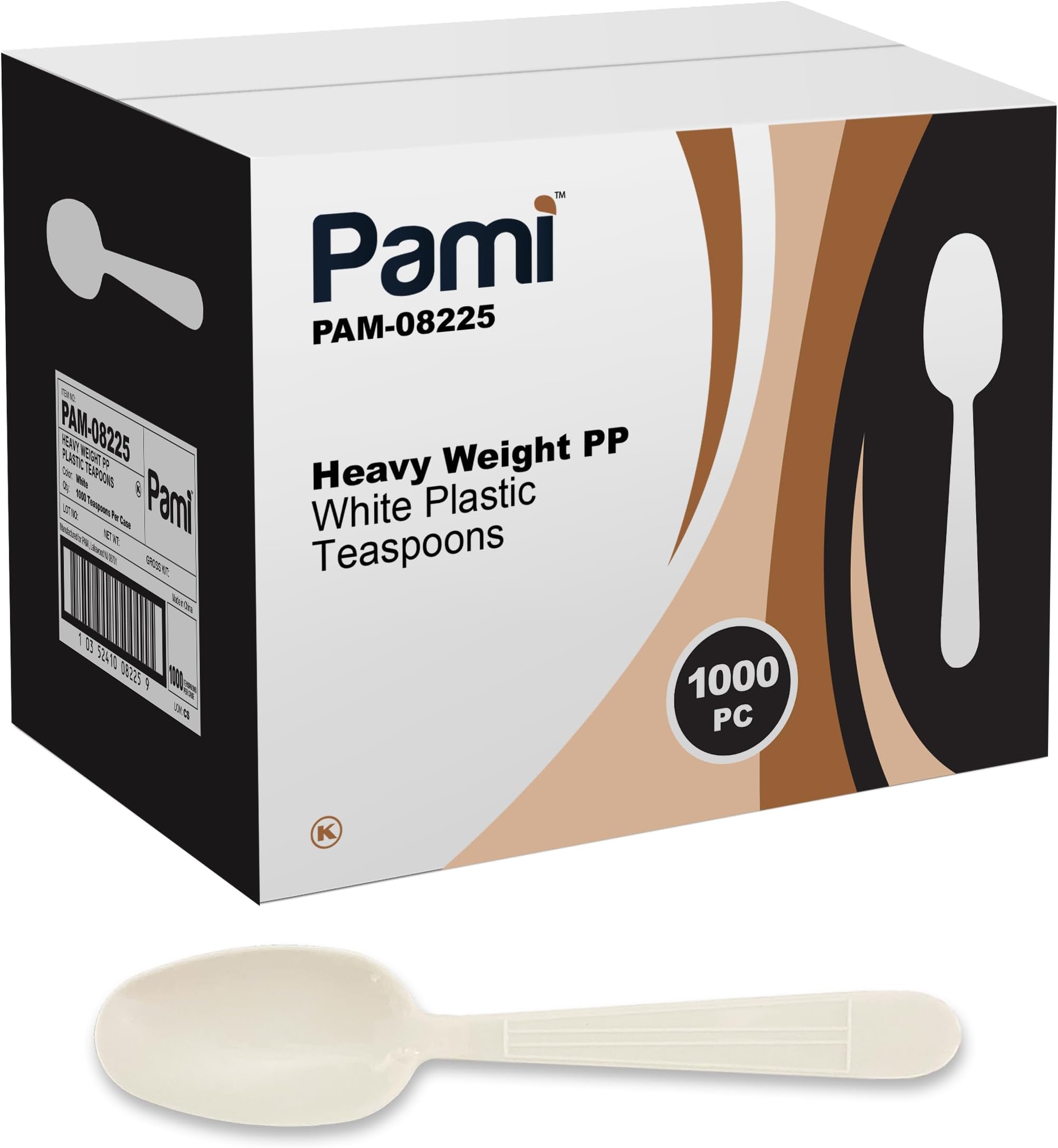 Amazon.com: Dixie TH217 Heavywt Plastic Teaspoons, Bulk, 6-Inch L, 1000 ...