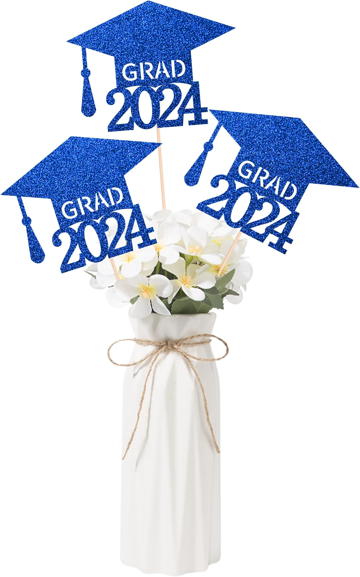 Amazon.com: Gexolenu 10 Pack Blue Graduation Centerpieces for Tables ...