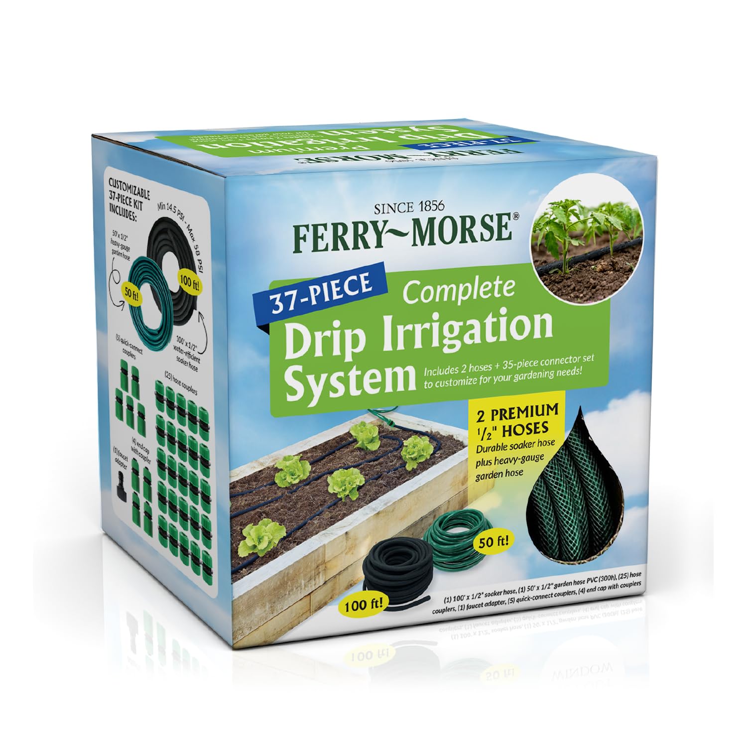 Amazon.com : Ferry-Morse Complete Drip Irrigation System 37-Piece Kit ...