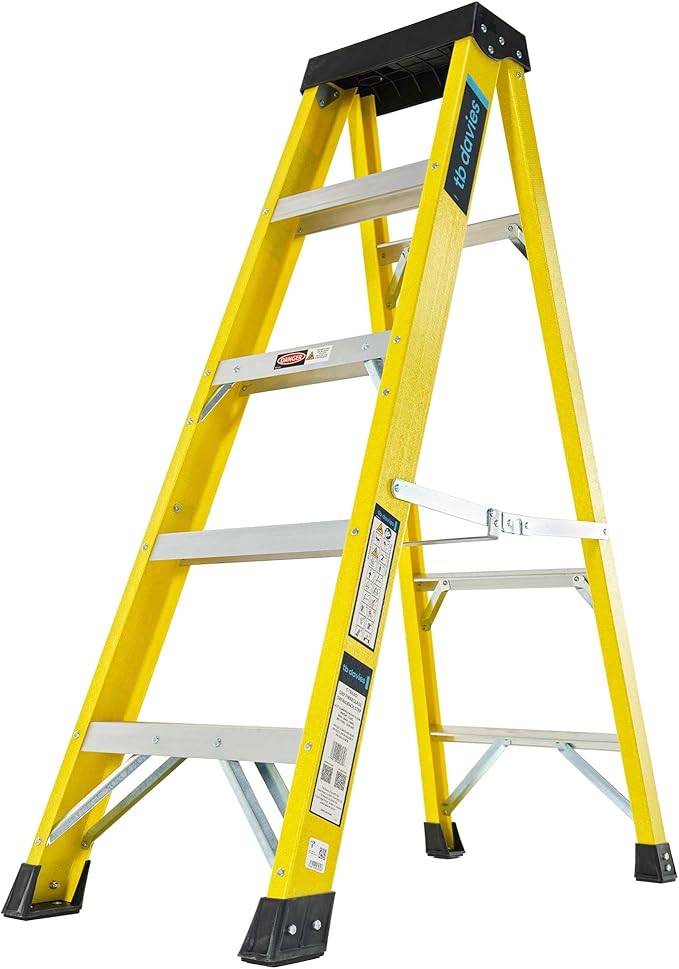 TB Davies 1235-005 Trade Electrician Swingback Step Ladders, 5 Tread ...