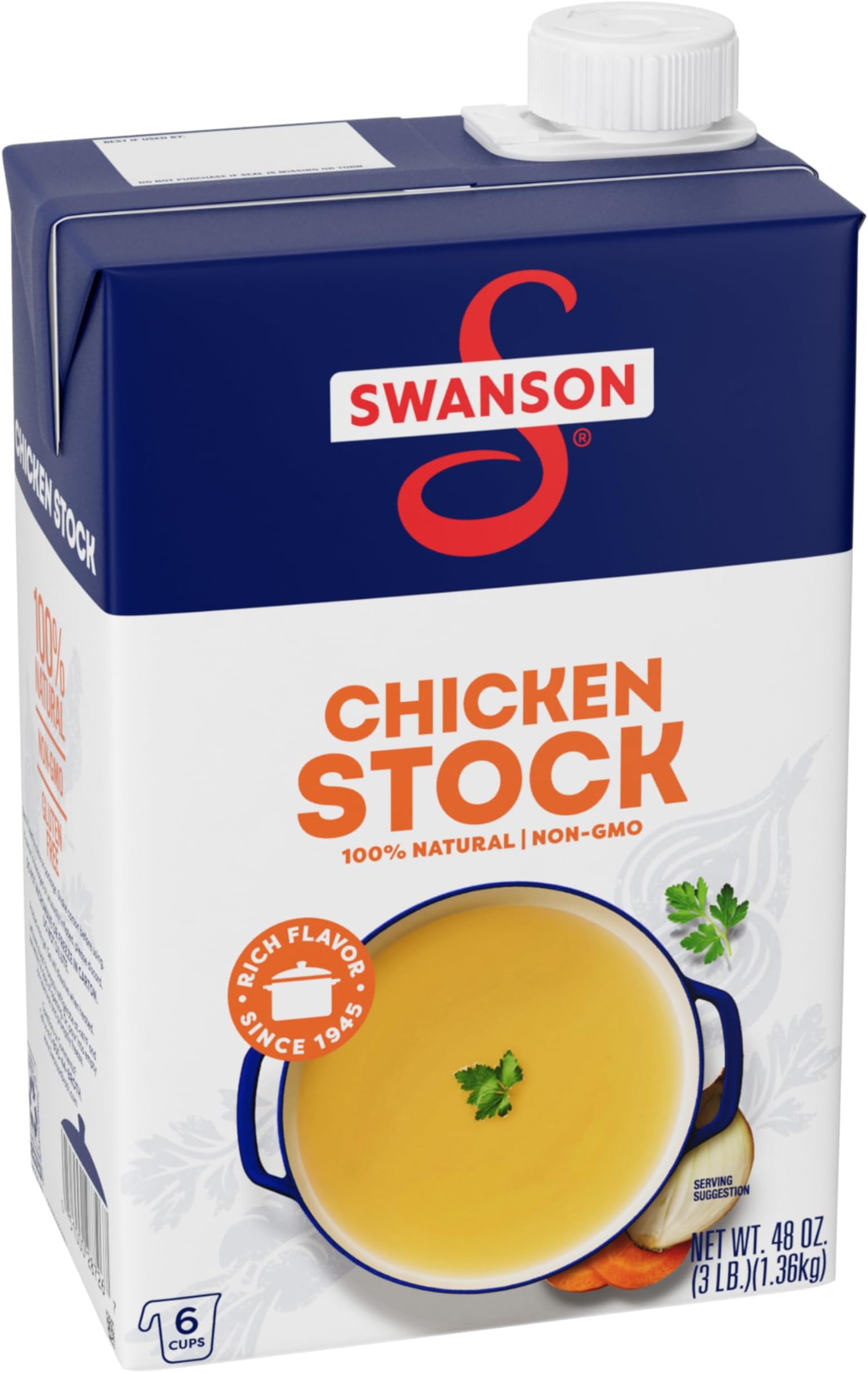 Amazon.com : Pacific Foods Organic Unsalted Chicken Stock, 32 oz Carton ...