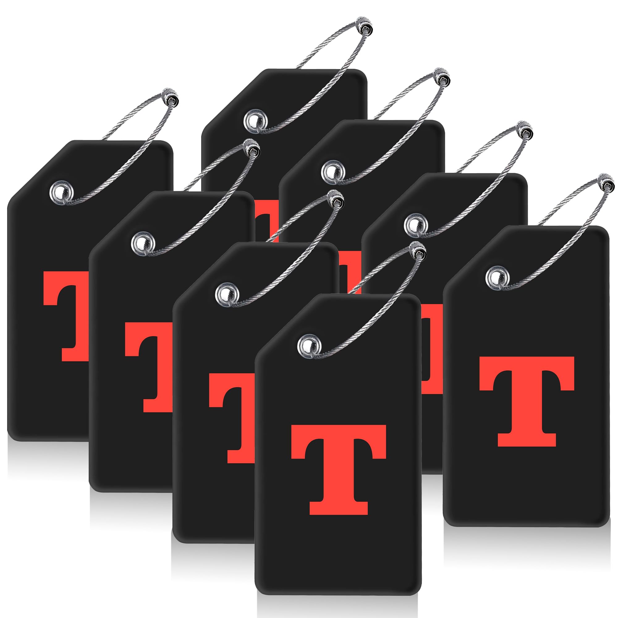 Snapklik.com : 8 Pcs Luggage Tags For Suitcases, 26 Initial Letter ...