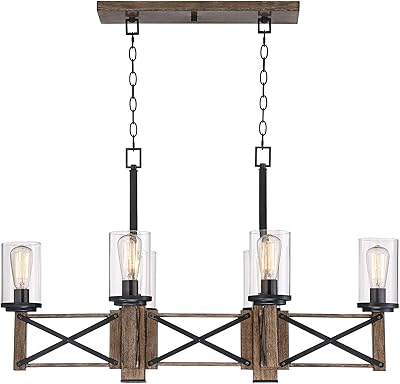 LOG BARN Kitchen Light Fixtures, Farmhouse Chandelier for Kitchen ...