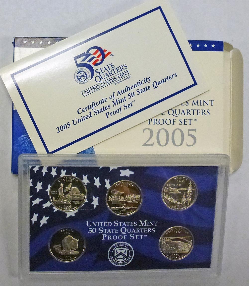 2005 S Statehood Quarters Proof Set Original Mint at Amazon's ...