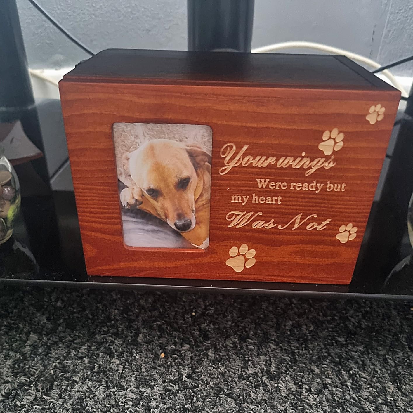 Erthree Small Urns for Ashes, Natural Wood Pet Memorial Keepsake ...