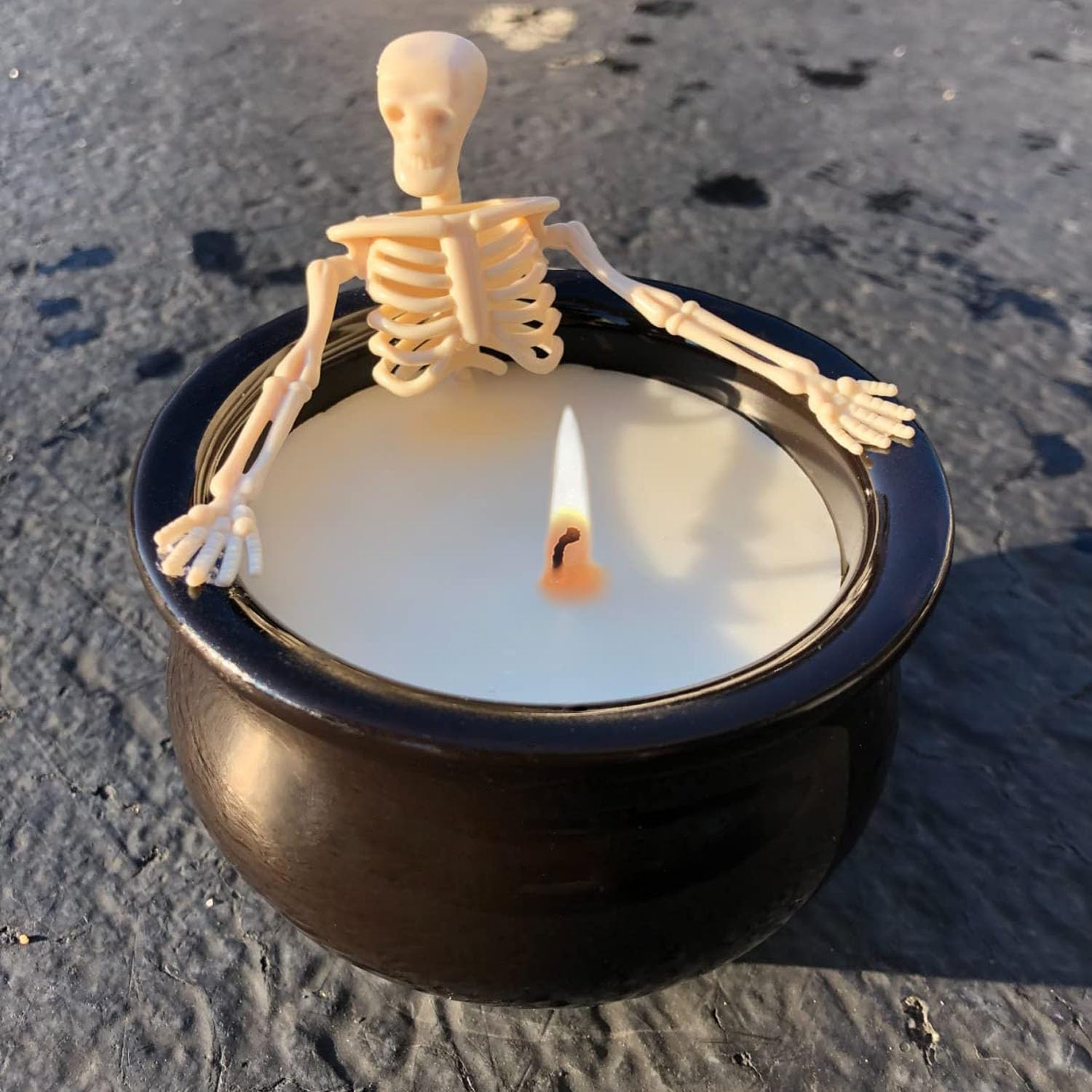 Amazon.com: Halloween Skeleton Candles - Halloween Decoration - Skull ...