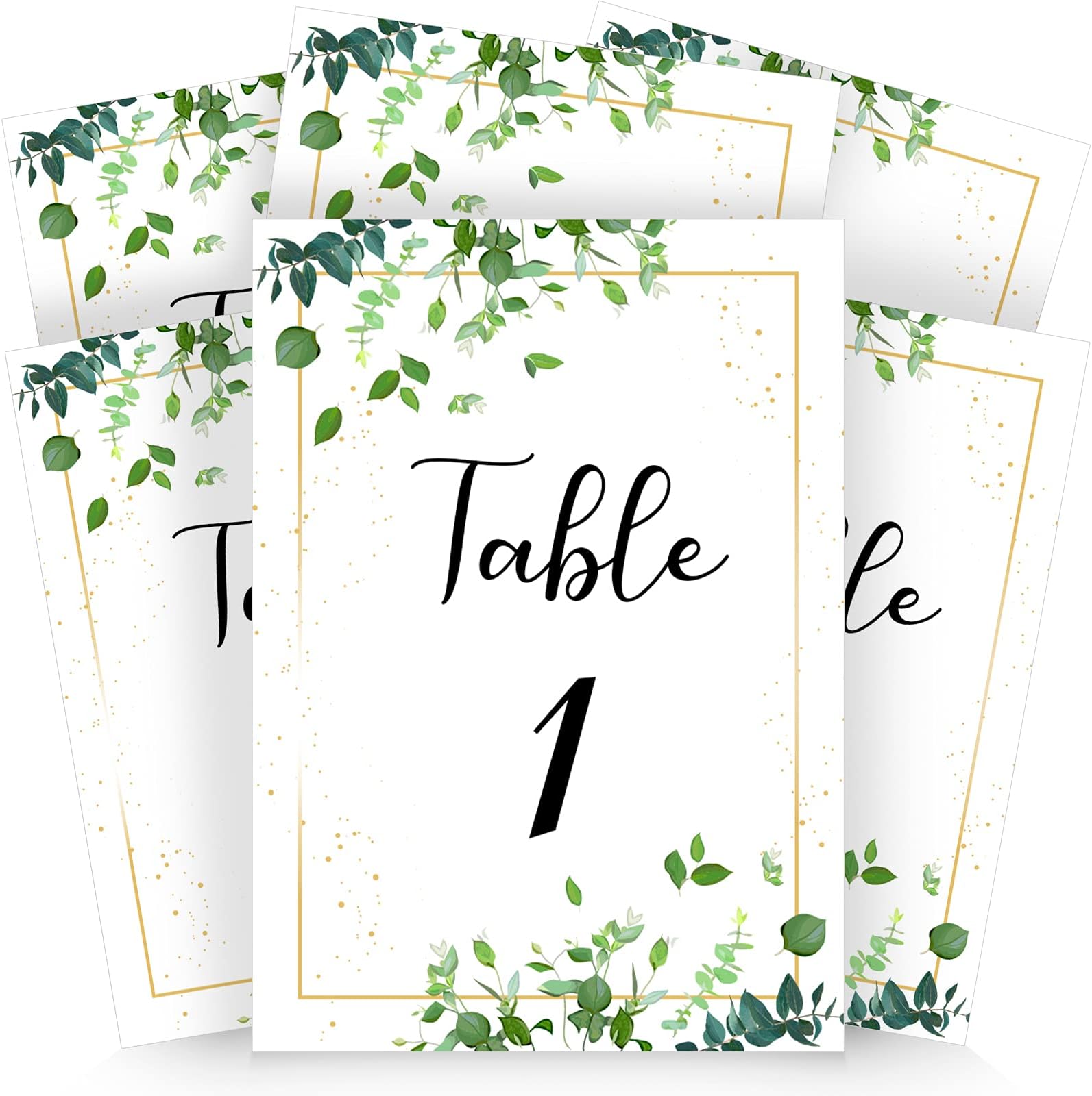Amazon.com: Table Numbers, Double-Sided Cards, 1-25 Plus Head Table ...