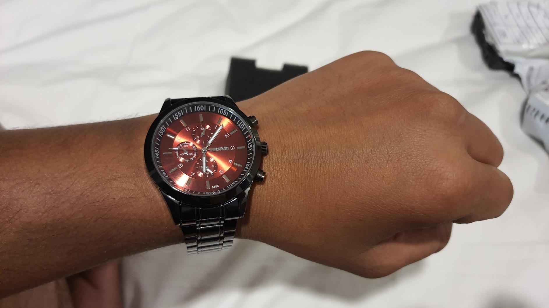 ZXG Analogue Men's Watch (Red Dial Black Colored Strap) : Amazon.in ...