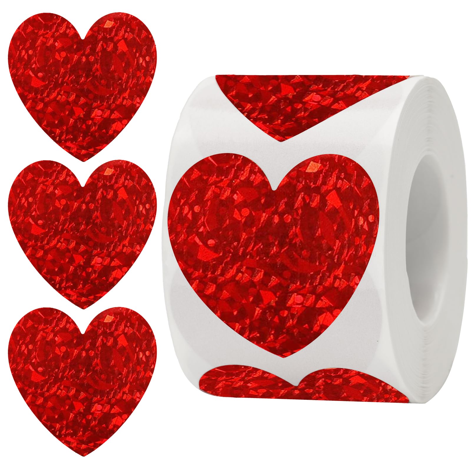 Snapklik.com : Heart Stickers - 500Pcs 1.5Inch Valentines Day Heart ...