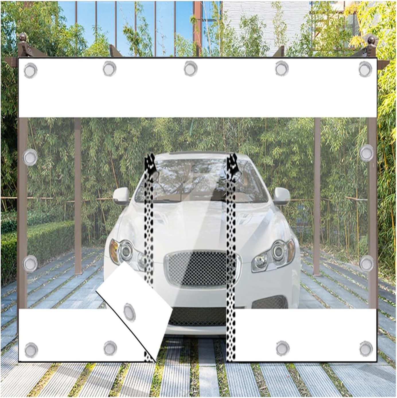 Amazon.com: Tarpaulin Side Panels，Waterproof Tarp Curtains Clear ...