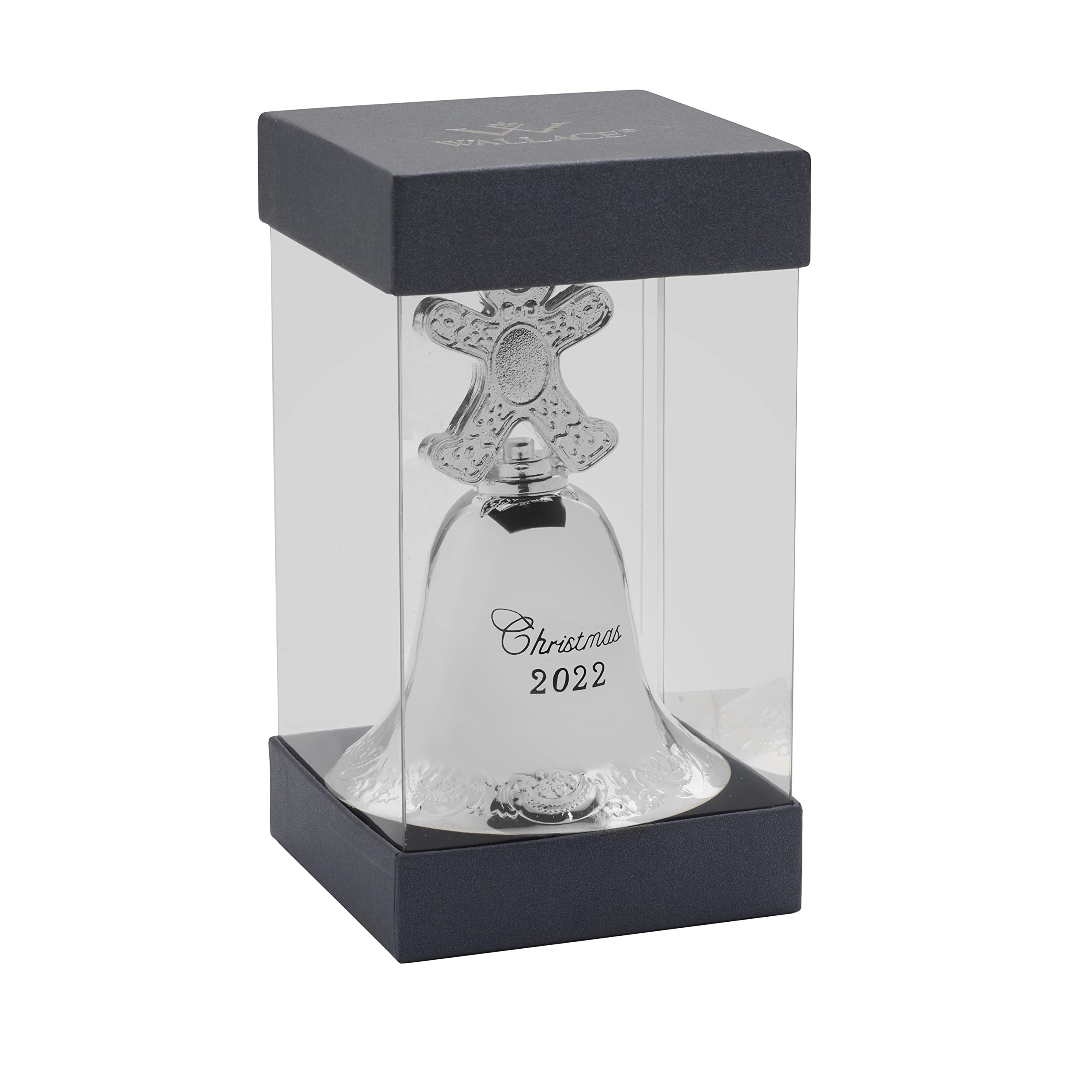 Snapklik.com : Wallace 2022 Silver-Plated Grande Baroque Bell Ornament ...