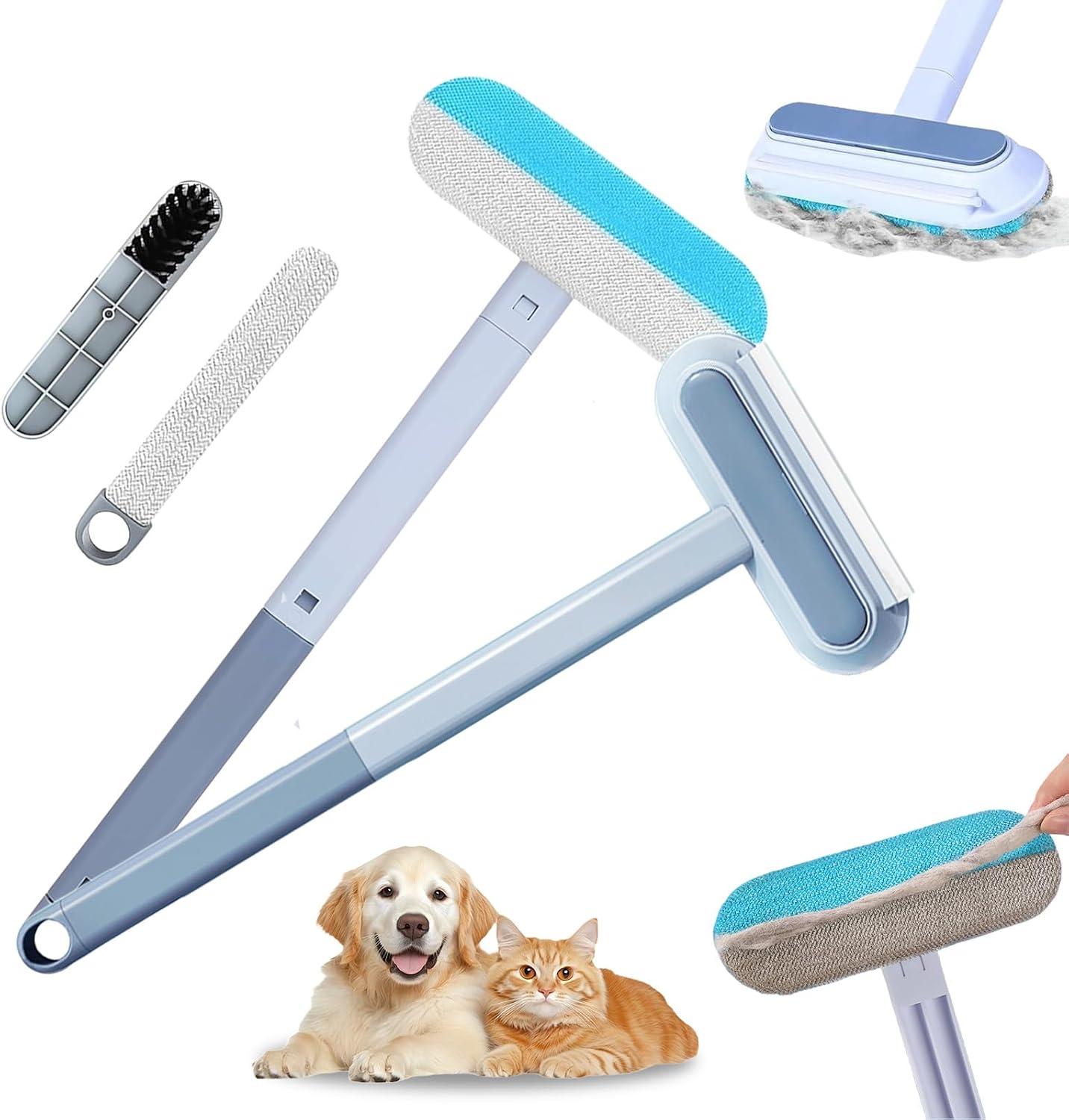 Amazon.com: Pet Hair Remover, Reusable 4 in 1 Pet Hair Removal Tool ...