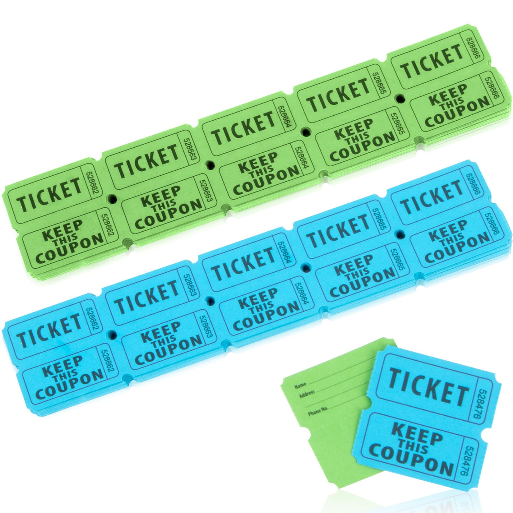 Snapklik.com : Raffle Tickets - 400 PCS Double Roll Raffle Tickets ...