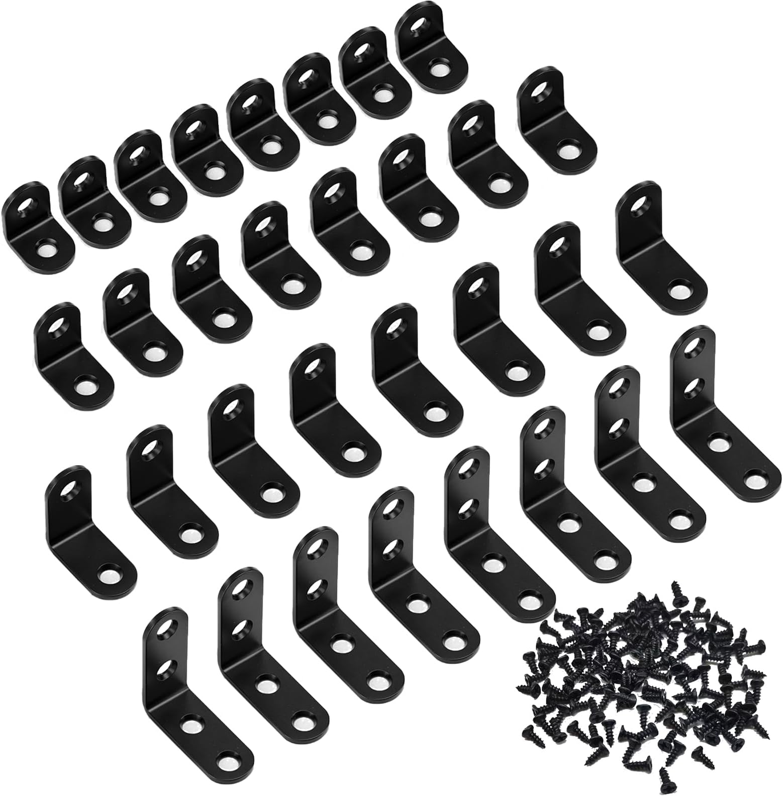 Amazon.com: QBXMY7 32pcs Small Metal L Brackets for Wood,Corner Braces ...